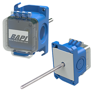 BA/10K-3-D-4"-BBX 4" Duct temperature sensor with BAPI Box Crossover ...