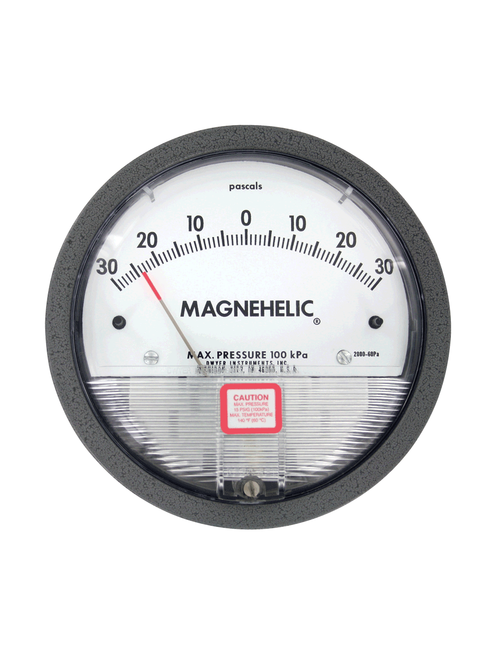 2300-500PA Differential Pressure Gage, range 250-0-250 Pa | Engenuity Systems