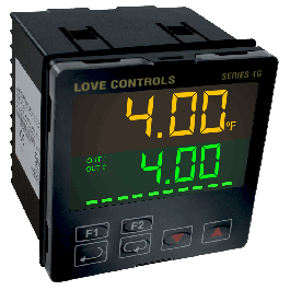 16G-53-32 1/16 DIN temperature/controller, current/relay, RS485, temp ...