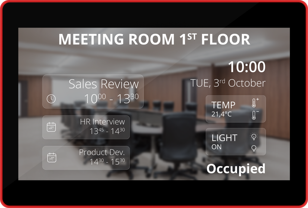 13.3" LCD room panel with LED bar, Android operating system and ...