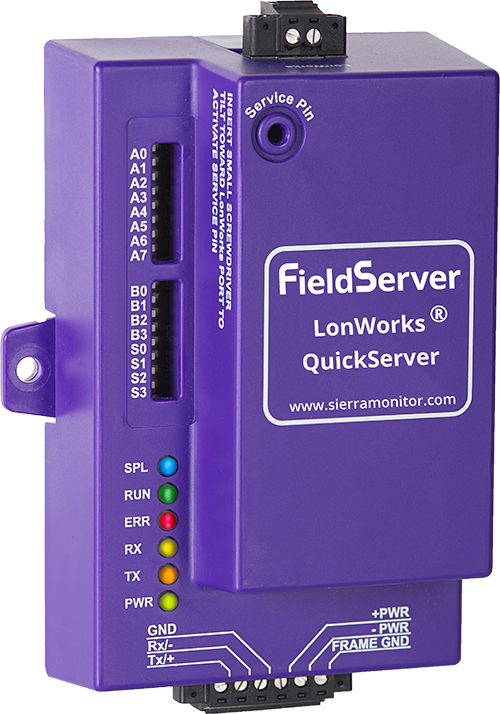QuickServer Gateway 250 Datapoints, LonWorks - BACnet/IP, BACnet MS/TP, JCI Metasys N2, Modbus ...
