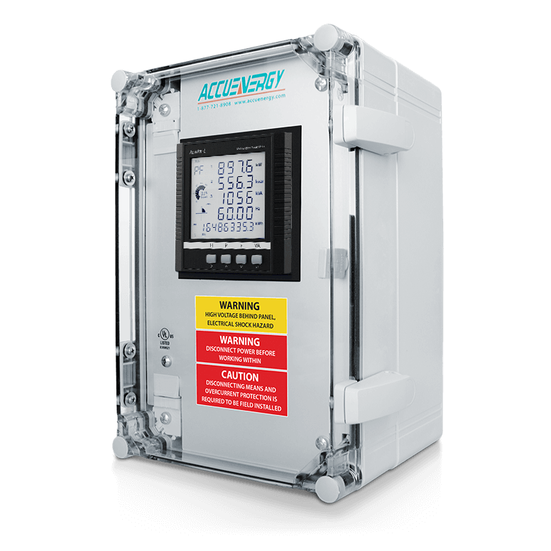 Pre-Wired NEMA-4X enclosure for Acuvim-IIR, 333mV/RCT current input, 20 ...